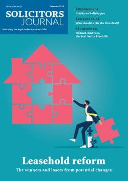 Solicitors Journal | Legal news, opinion and practice notes